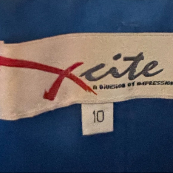 Xcite Prom | Dresses | Royal Blue And Black With Crystals Strapless ...